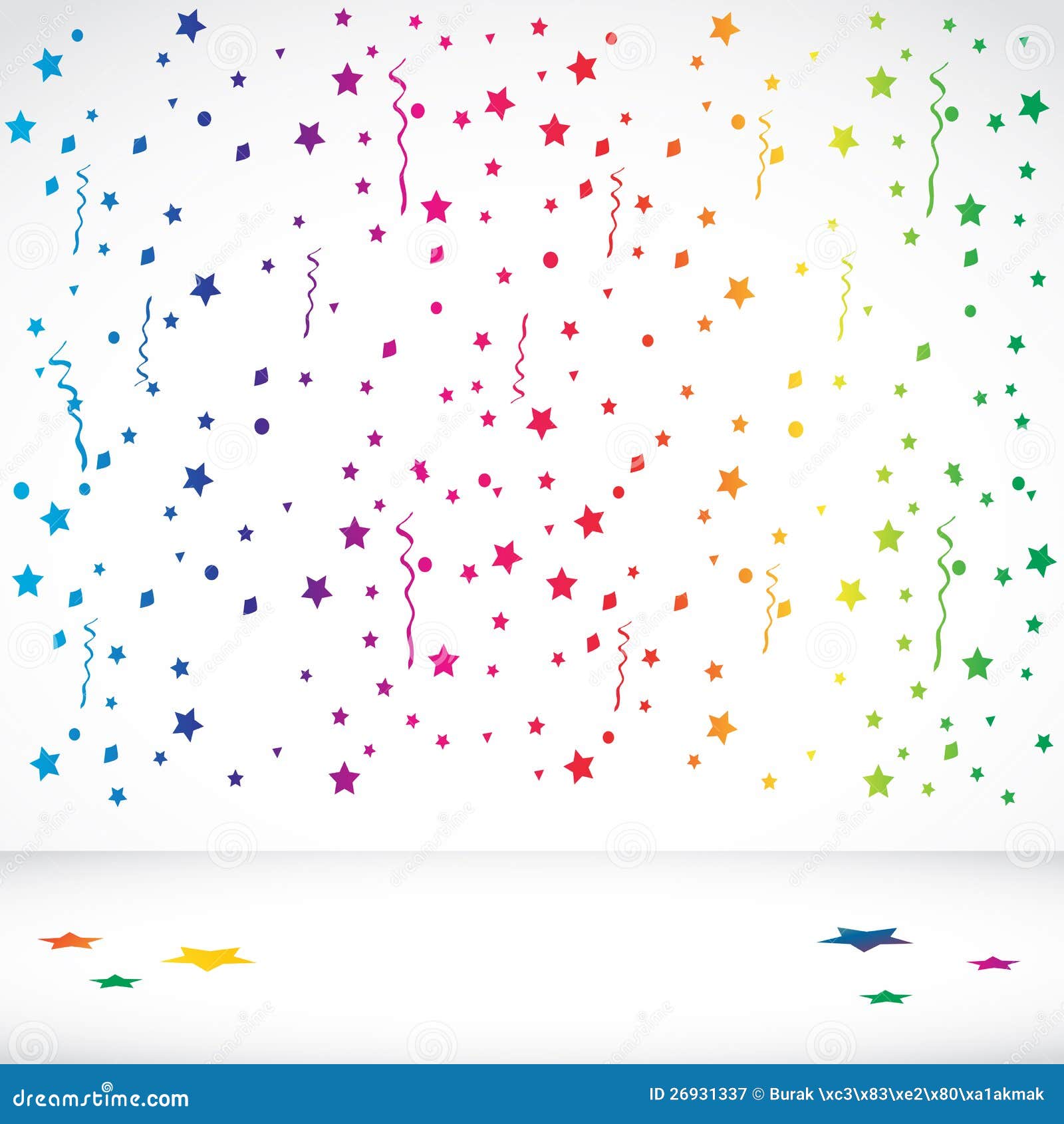 Abstract Confetti Background Stock Vector - Illustration of merry ...