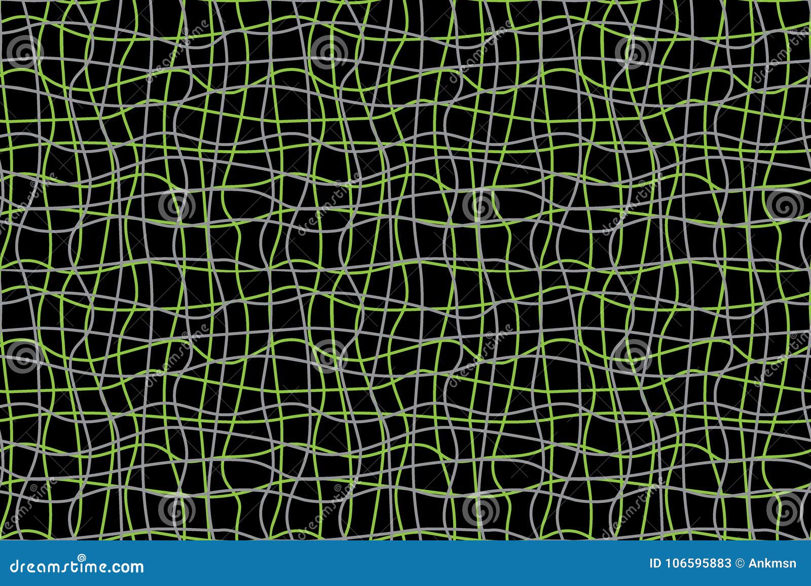 Abstract Confusing Lines Dark Seamless Pattern Stock Vector ...