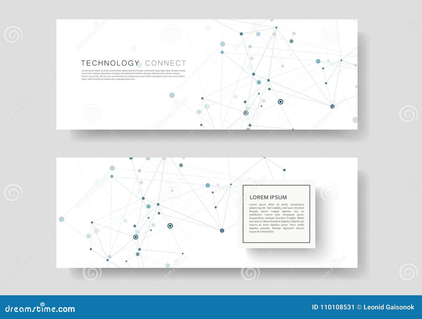 Abstract Connect Background with Connected Lines and Dots. Modern ...