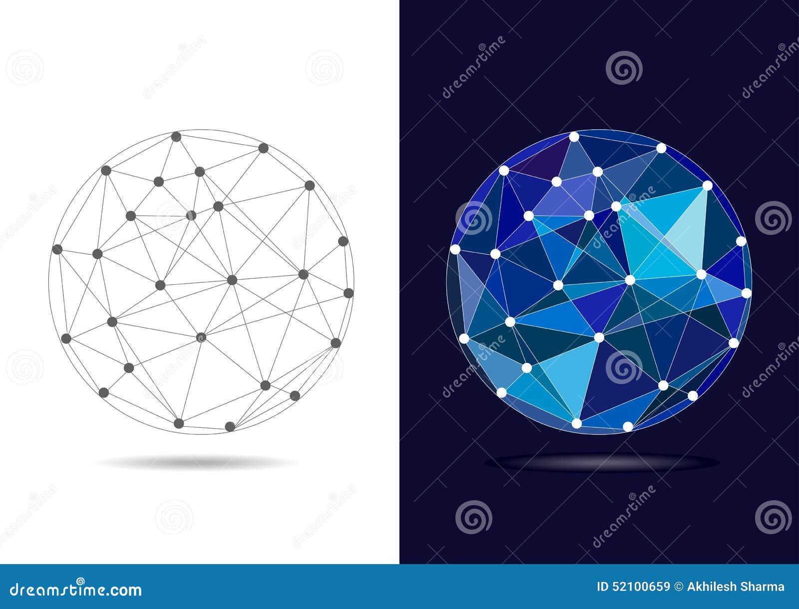 Abstract Connected Blue Globe - Vector Illustration Stock Vector ... Abstract Connected Blue Globe - Vector Illustration Stock Vector ...