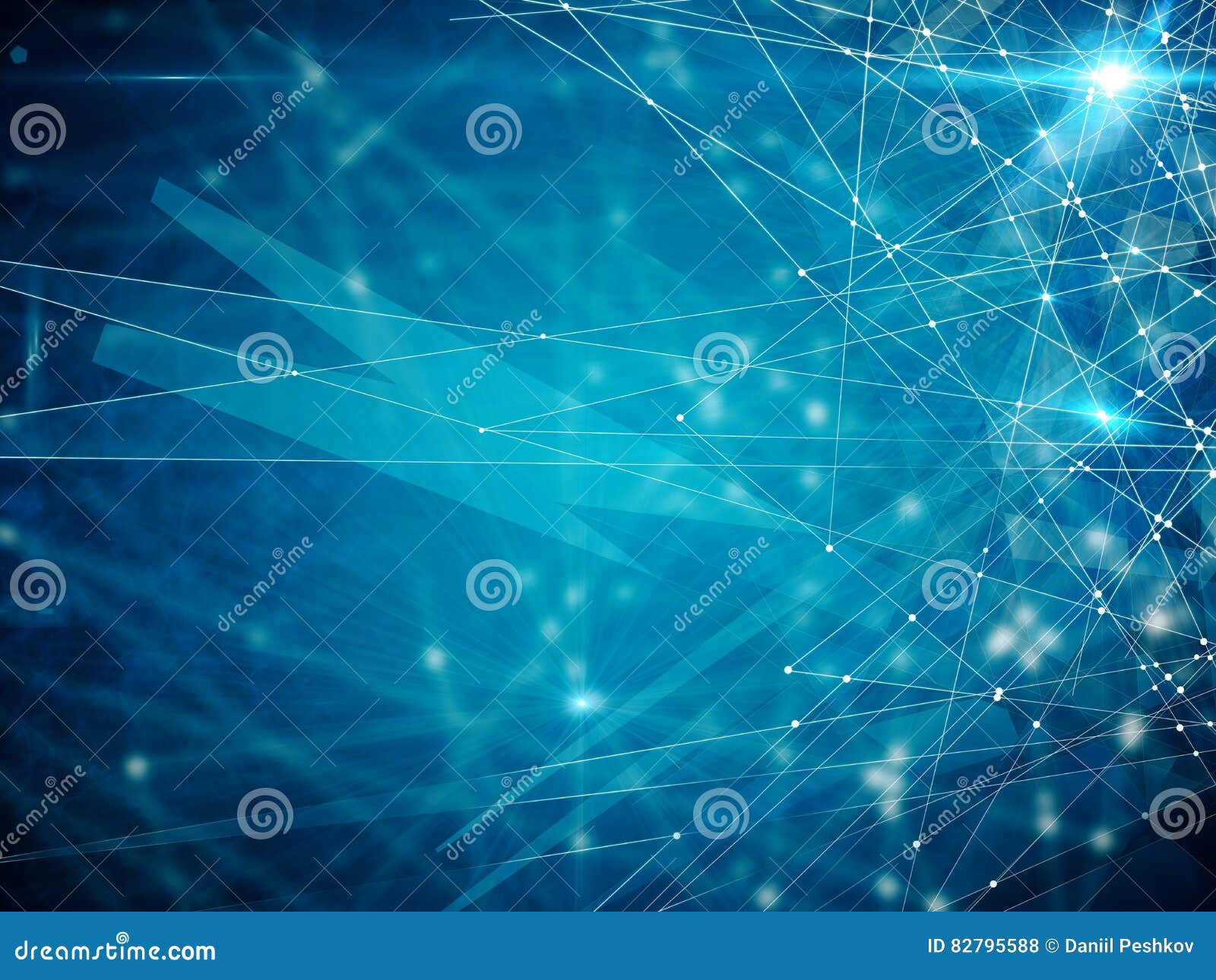 Abstract Connected Dots Background Stock Illustration - Illustration of ...