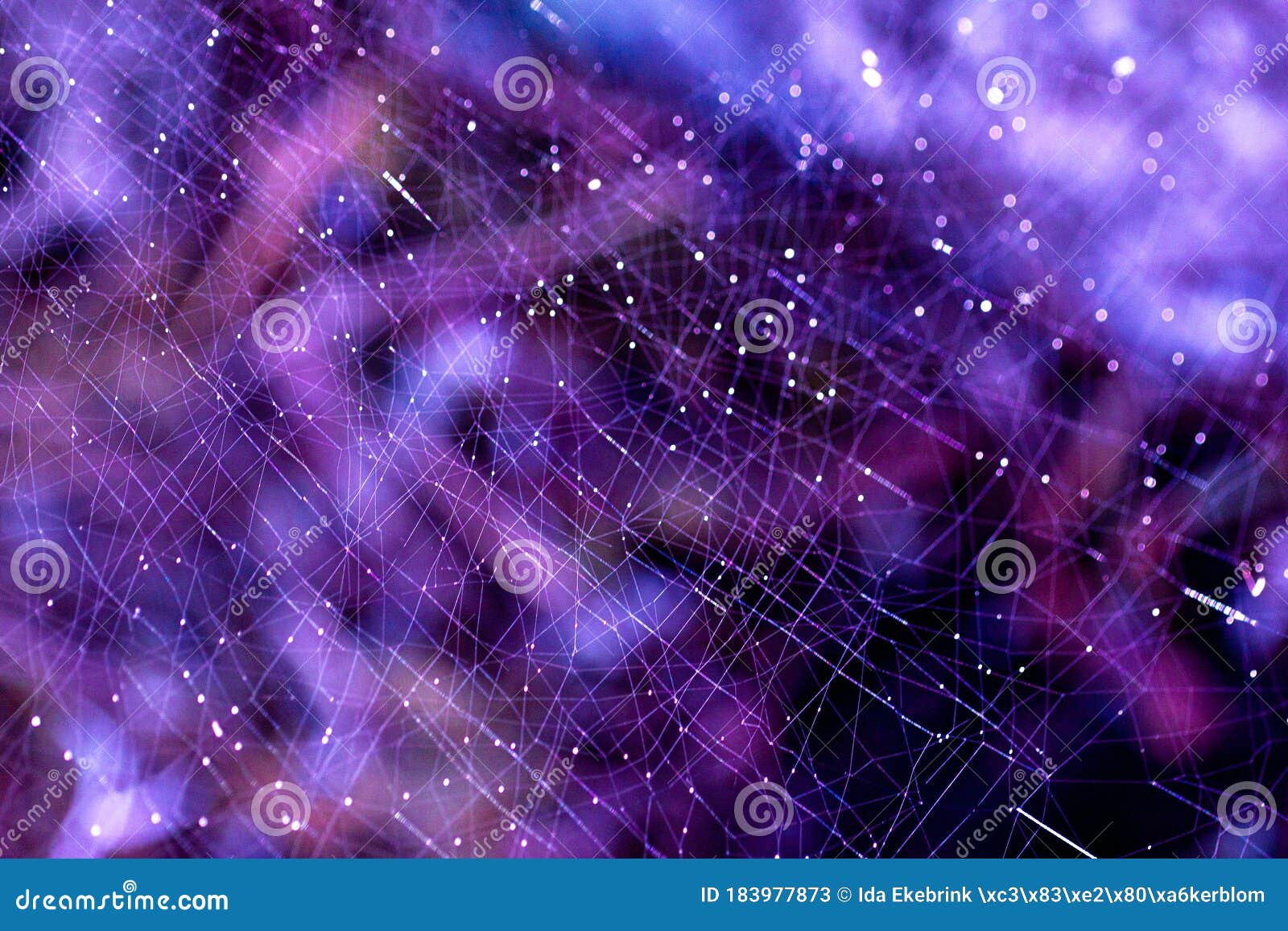 Abstract Connected Dots on Purple and Blue - Connection Technology ...
