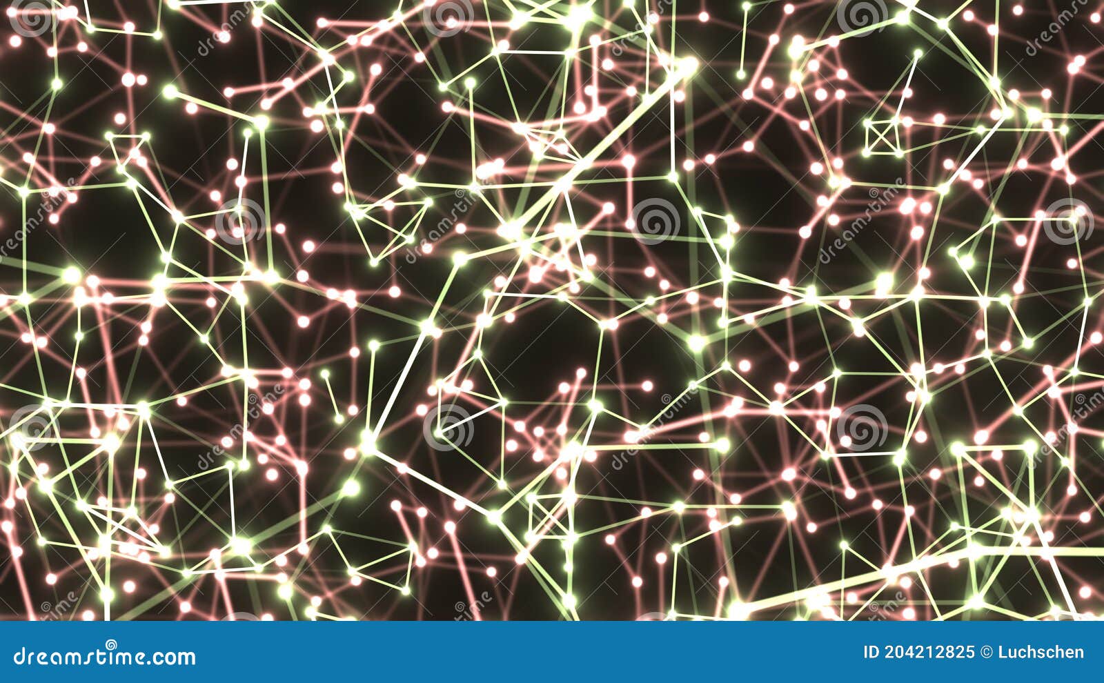 Abstract Connected Dots. Technology Concept Background Stock ...