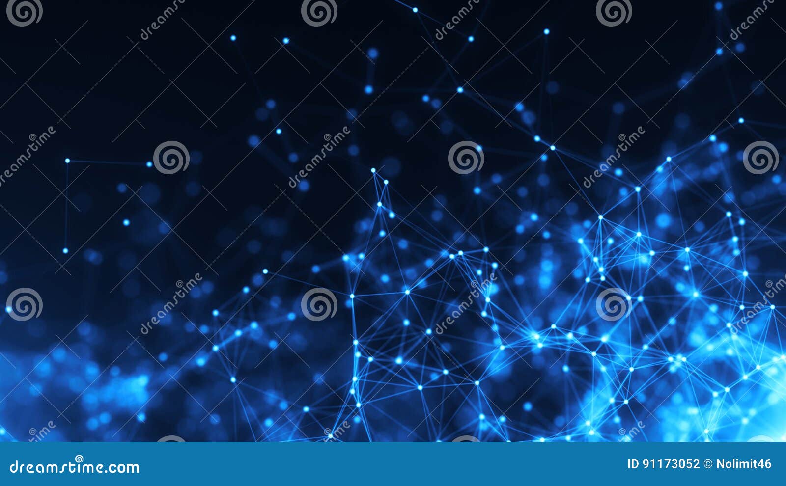 Abstract Connected Dots. Technology Concept Background Stock ...