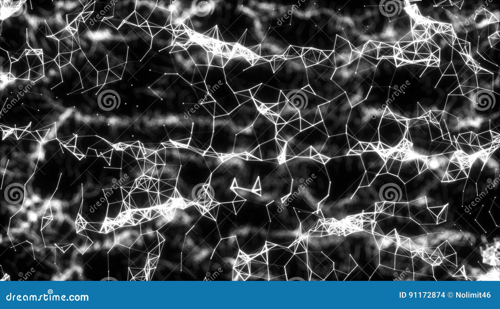 Abstract Connected Dots. Technology Concept Stock Illustration ...