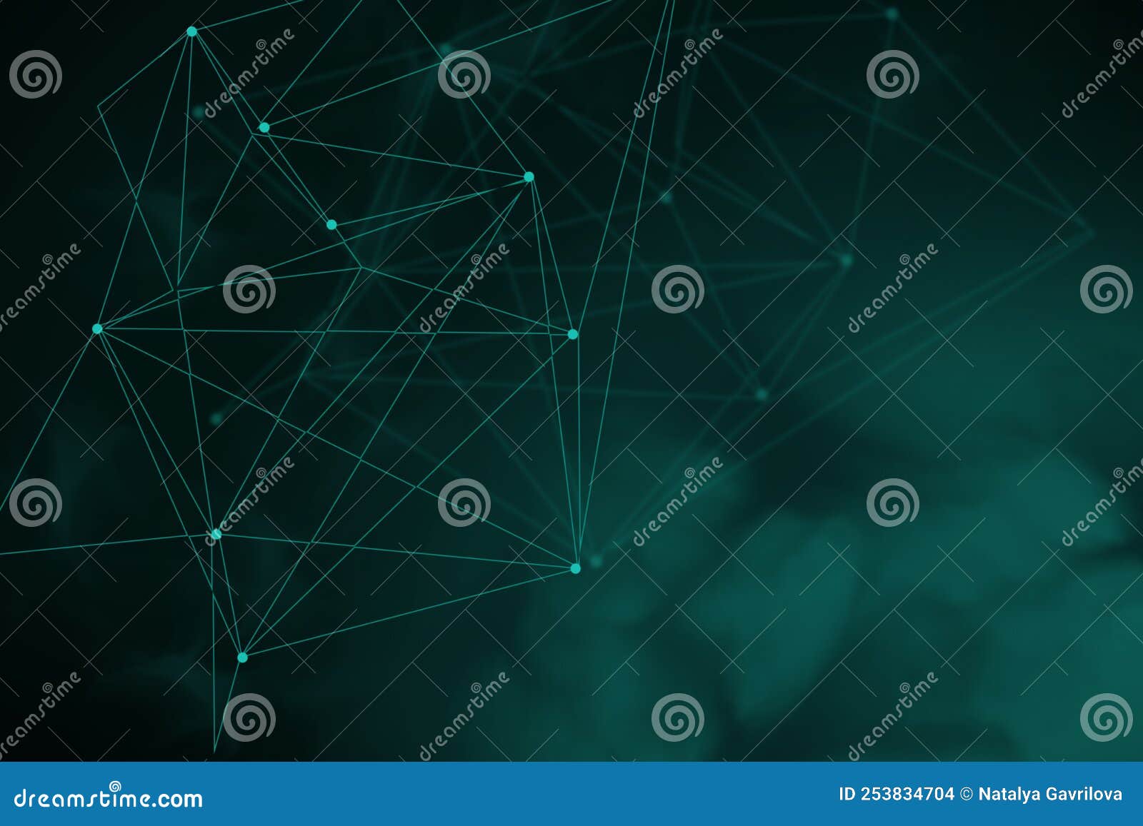 Abstract Connected Points. Background of the Technology Concept Stock ...