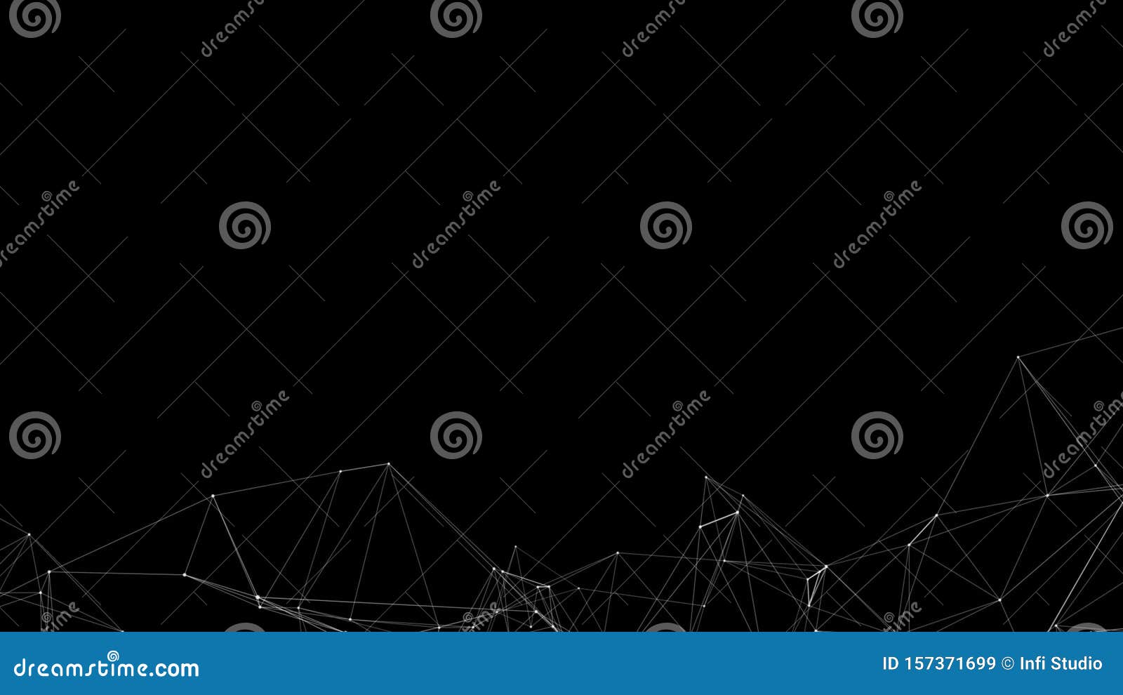 Abstract Connected Polygons Plexus Digital Data Visualization Loop ...