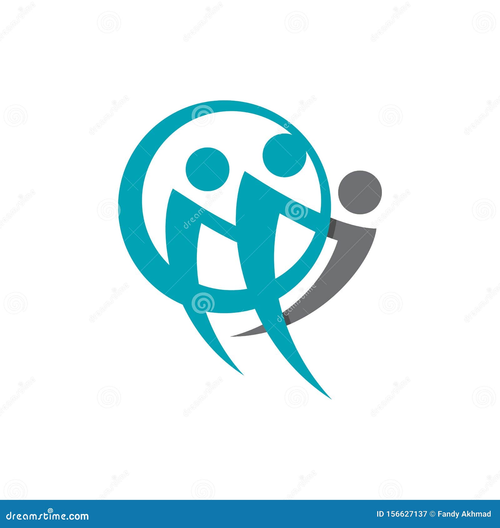 Abstract Connected Unity People Community Logo Design Vector ...