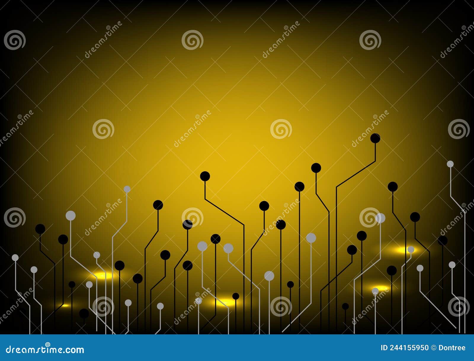 Abstract Connecting Dots And Lines Stock Vector Illustration Of