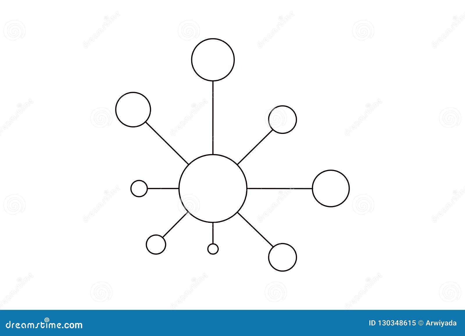Abstract Connecting Dots And Lines Technology Background Connect White