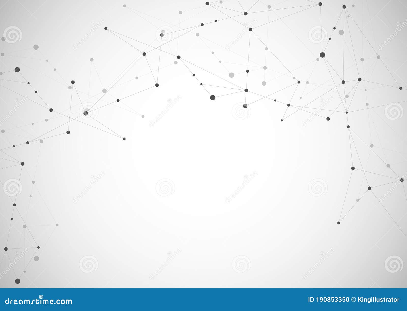 Abstract Connection Background with Lines and Dots Vector. Geometric ...