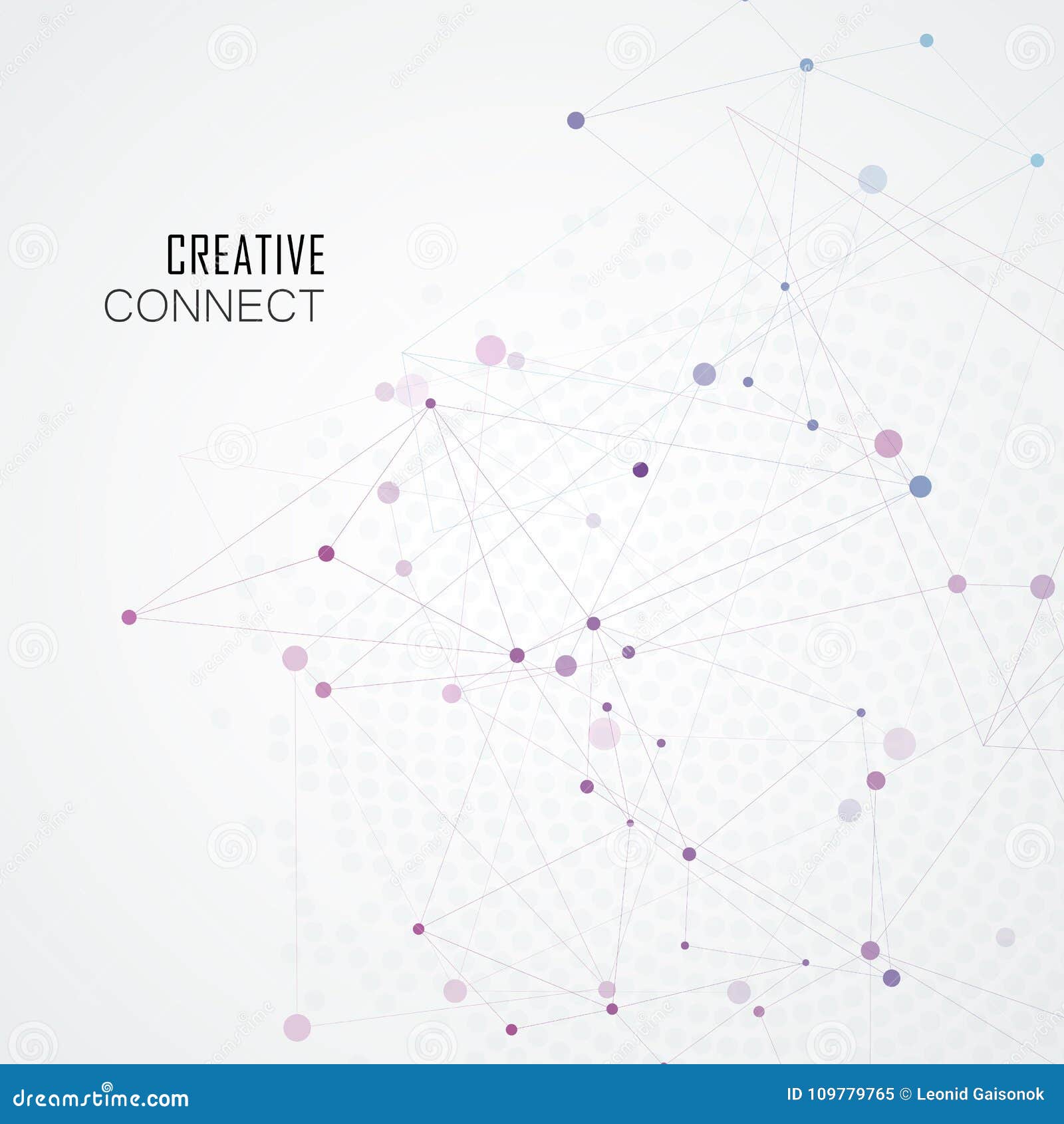 Abstract Connection Background with Molecule Structure. Science and ...