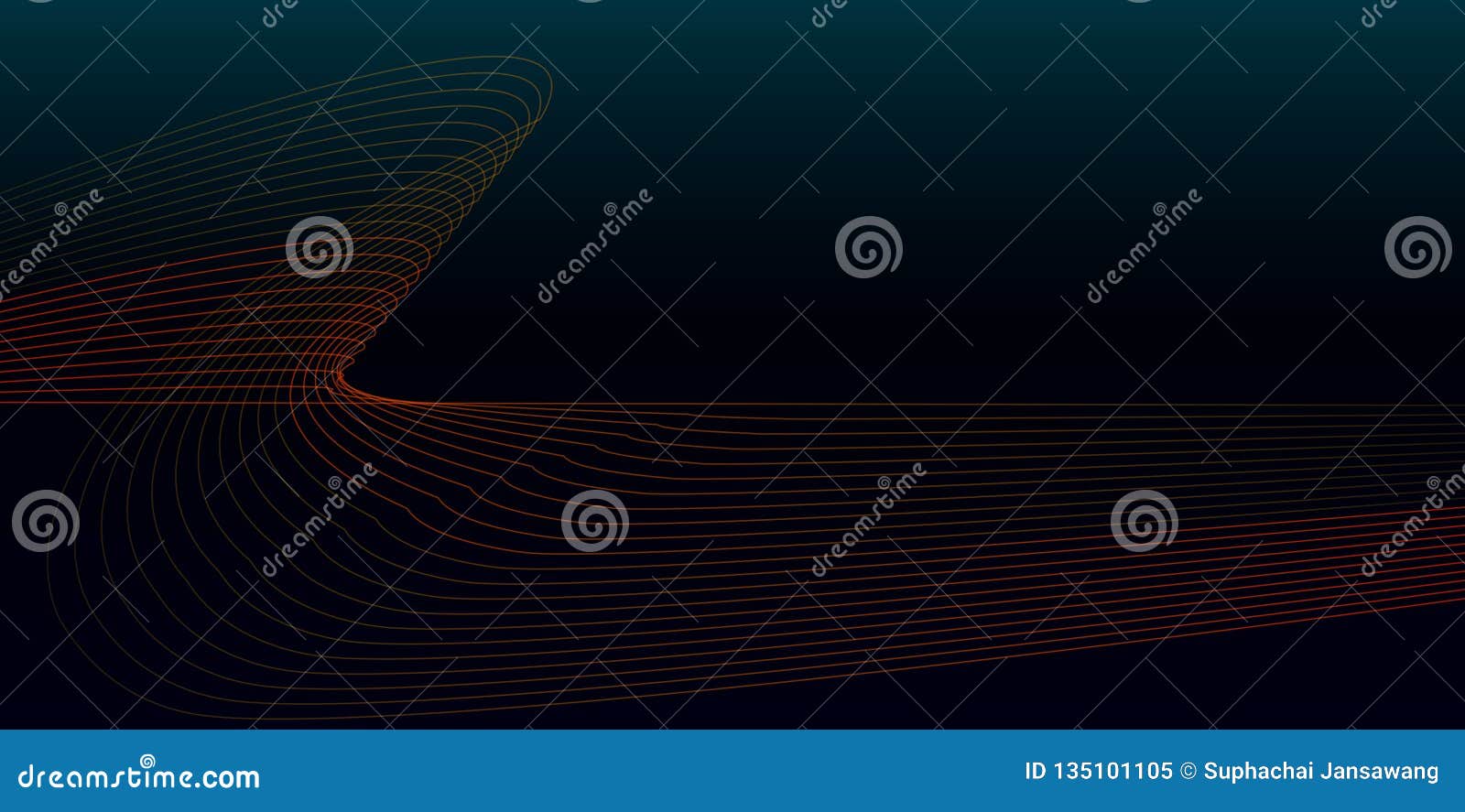 Abstract Connection Digital Technology on Dark Color Background Stock ...