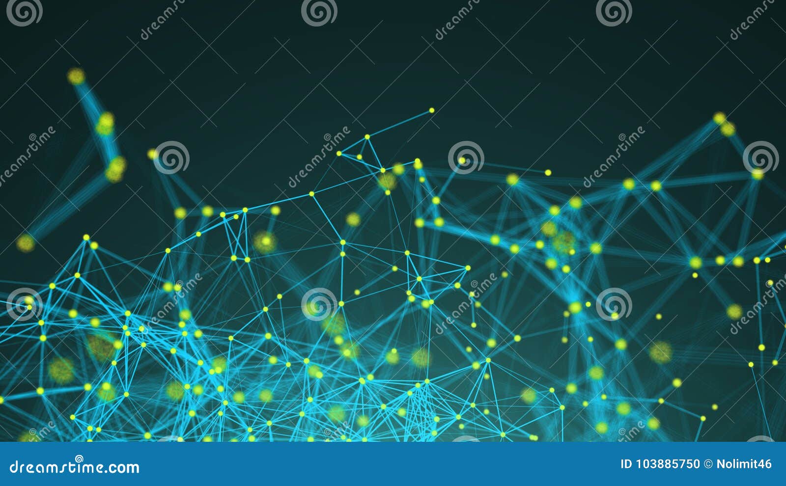 Abstract Connection Dots. Technology Background. Digital Illustration ...