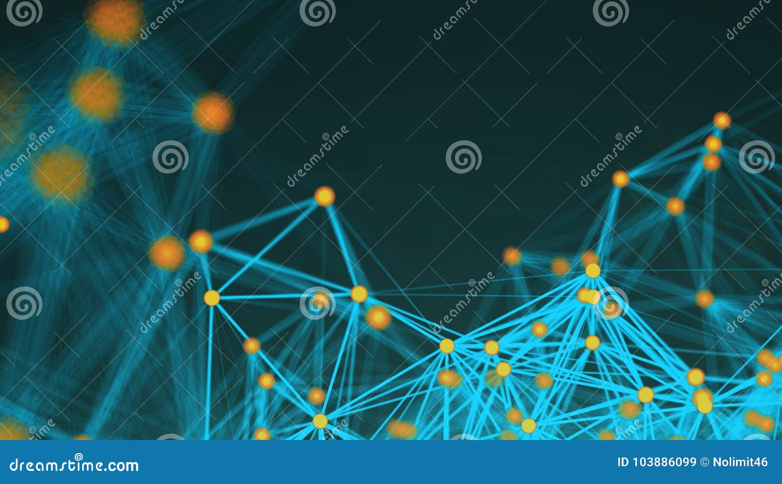Abstract Connection Dots. Technology Background. Digital Illustration ...