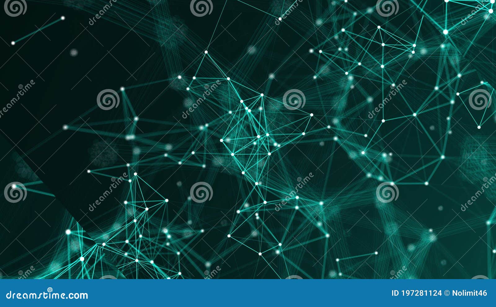 Abstract Connection Dots. Technology Background Stock Illustration ...