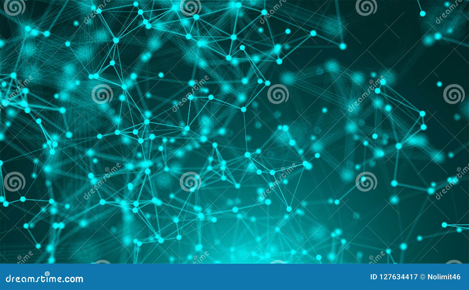 Abstract Connection Dots. Technology Background Stock Illustration ...