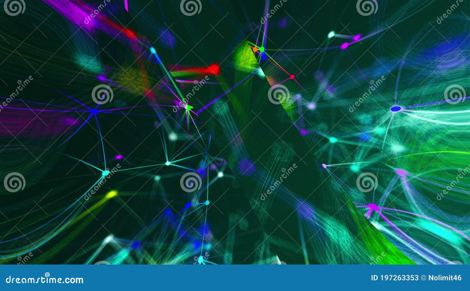 Abstract Connection Dots. Technology Background Stock Illustration ...