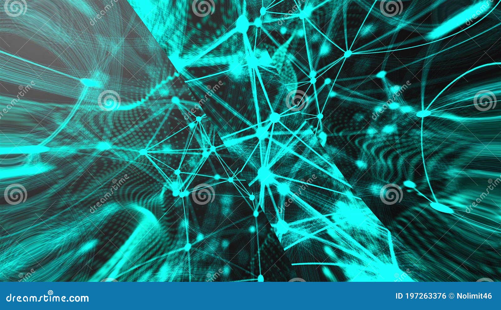 Abstract Connection Dots. Technology Background Stock Illustration ...