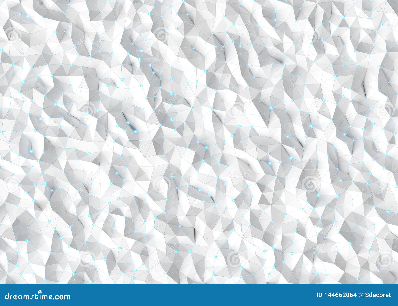 Abstract Connection Network White Texture 3D Rendering Stock ...