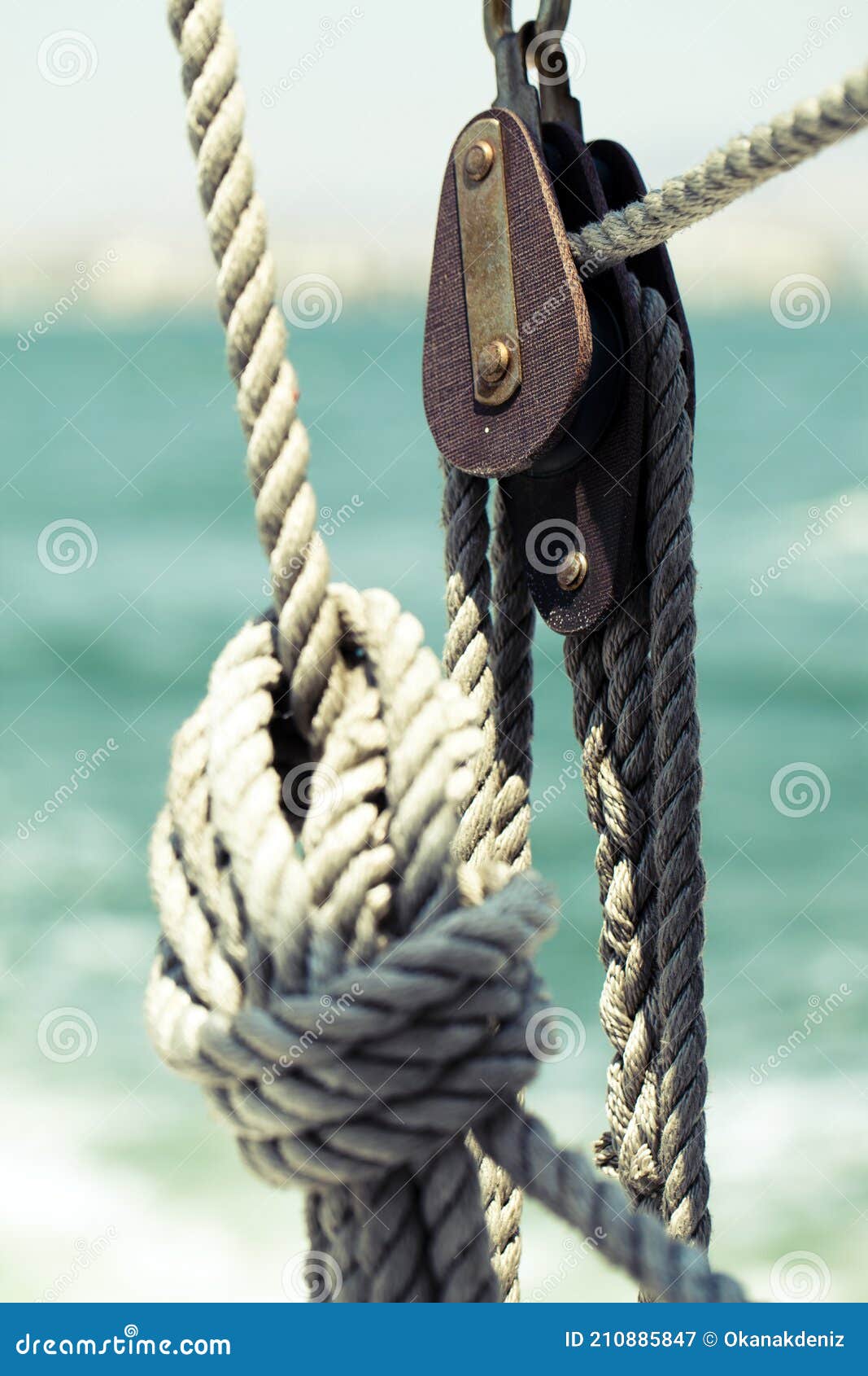 Abstract Connection of Rope Lines Stock Image - Image of knot ...