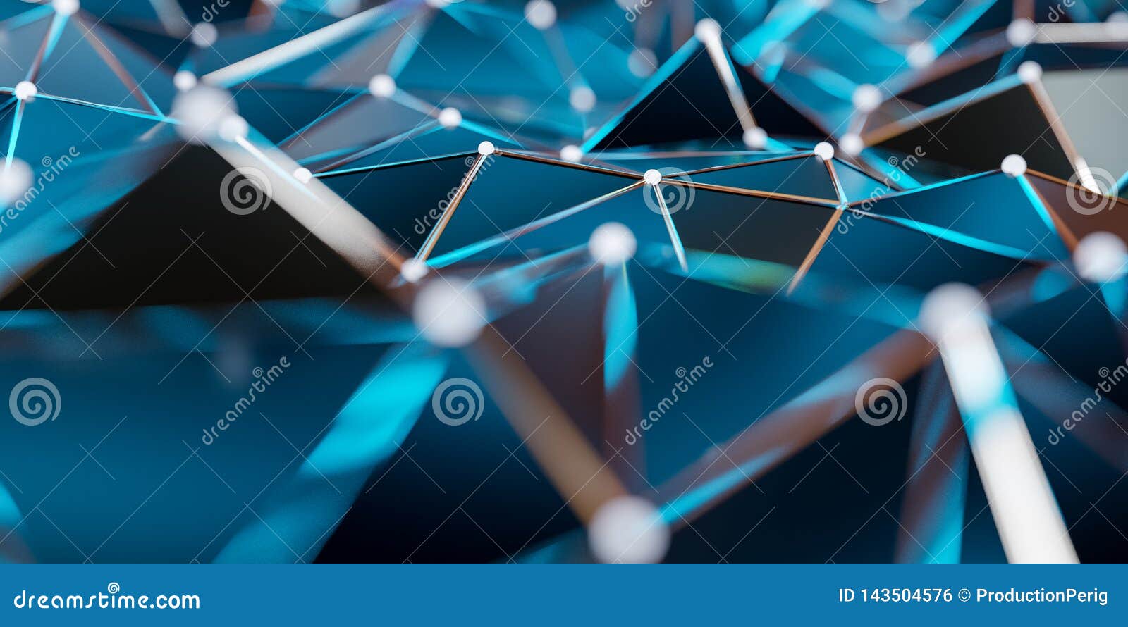 Abstract Connection Structure with Connecting Dots and Lines - 3d ...