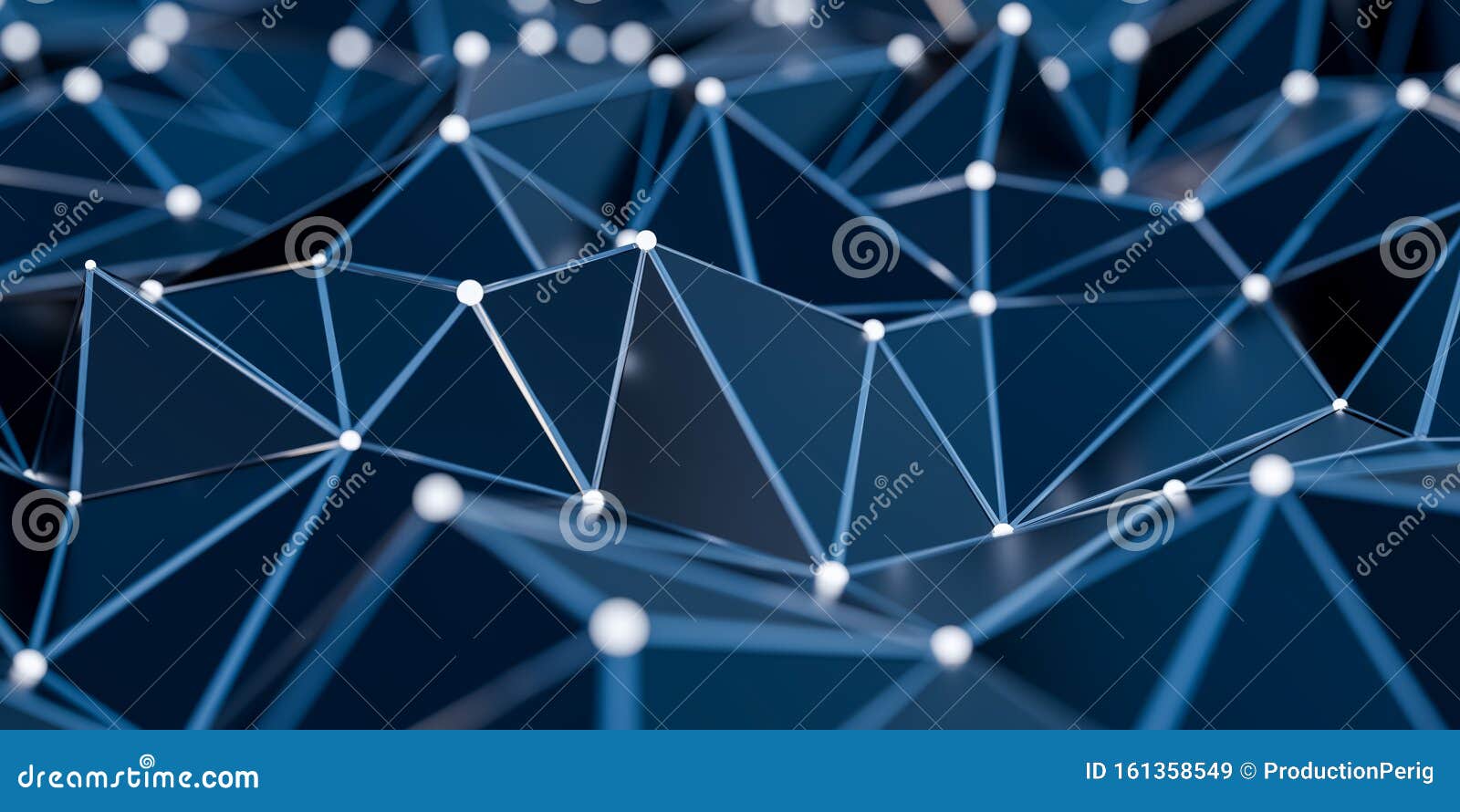 Abstract Connection Structure with Connecting Dots and Lines - 3d ...