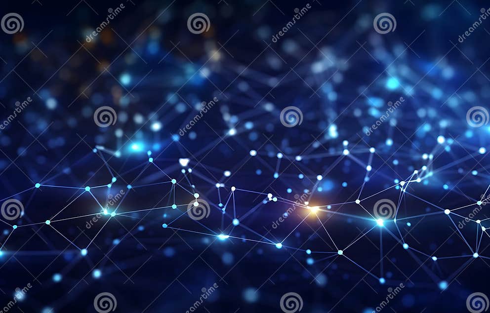 Abstract Connection of Technology Artificial Intelligence for Background and Wallpaper Stock ...