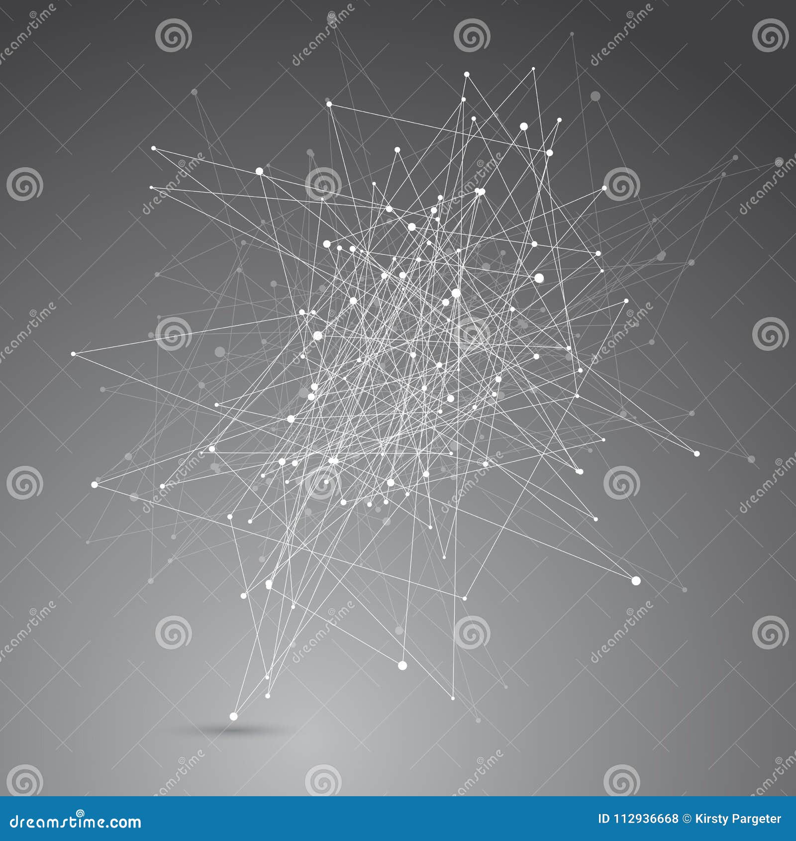 Abstract Connections Background with Connecting Lines and Dots Stock ...
