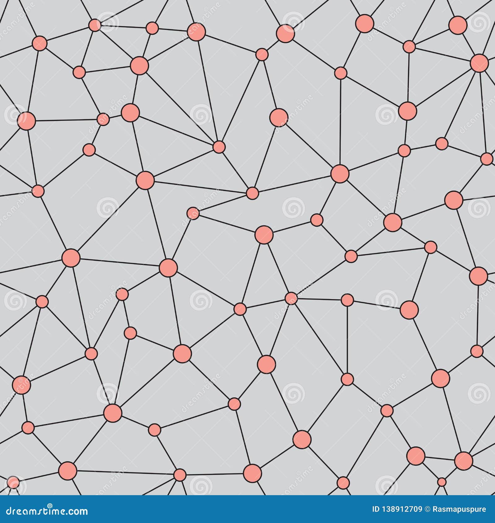 Abstract Connections Seamless Pattern. Geometrical Structure Stock ...