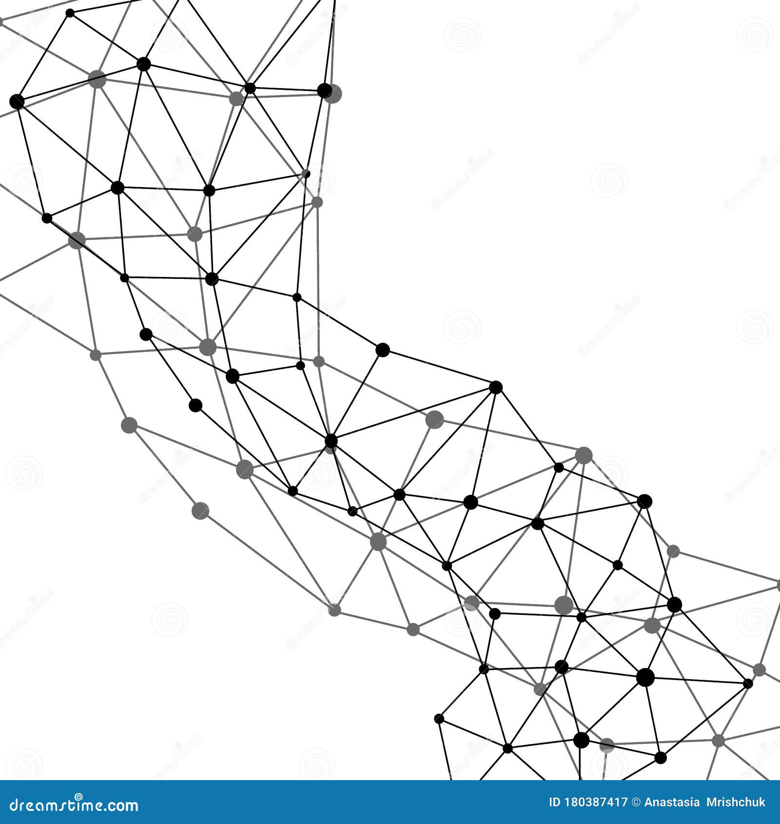 Abstract Connections on White Background. Vector Illustration Stock ...