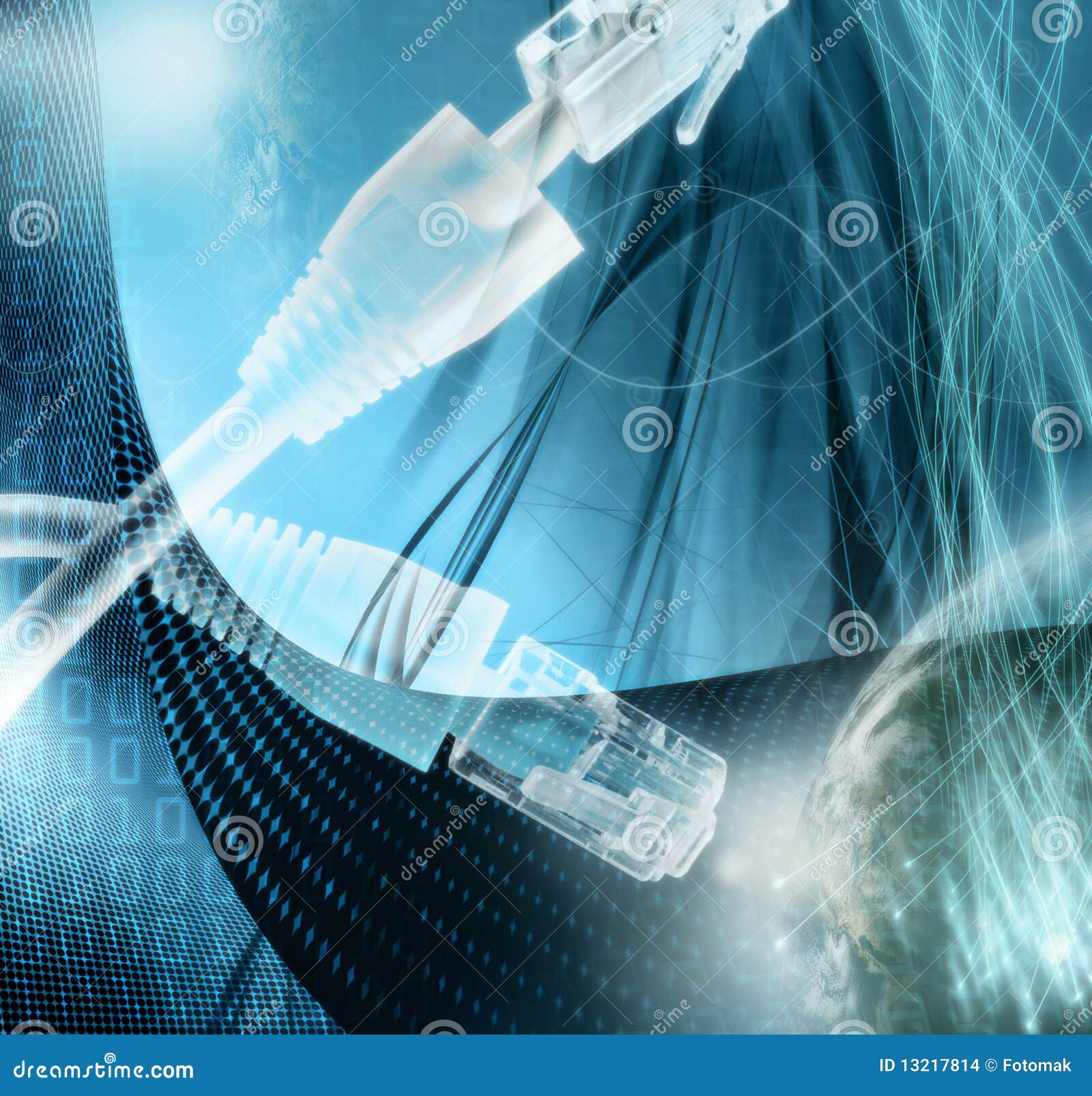 Abstract Connectivity Concept Stock Illustration - Illustration of fast ...