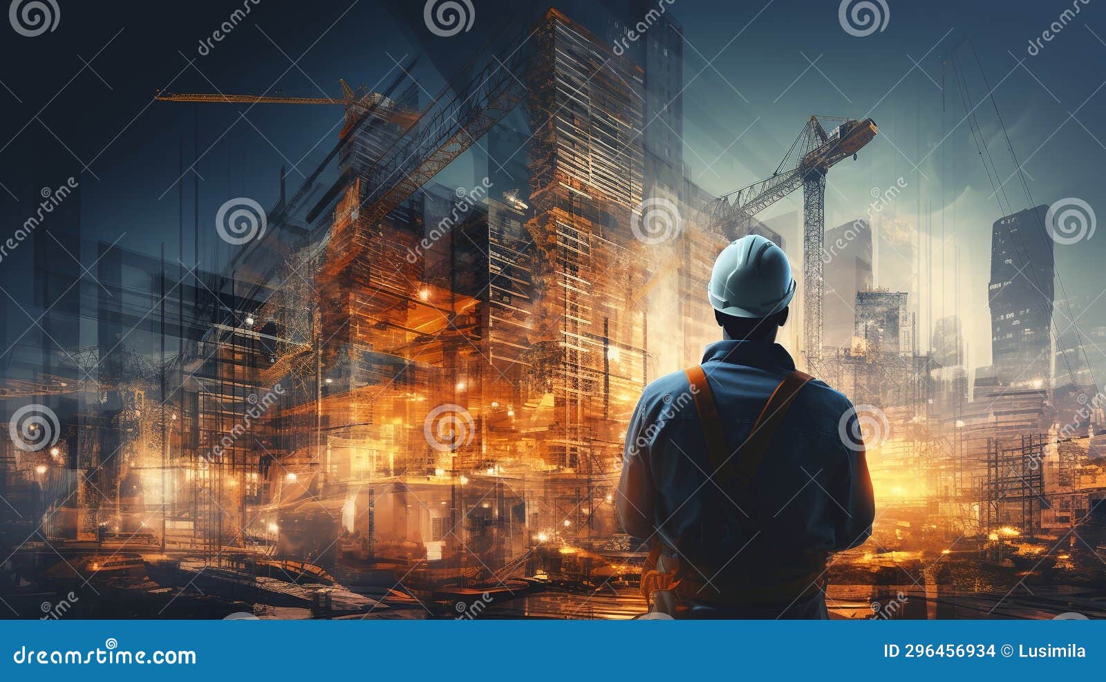 Abstract Construction Backgrounds Stock Illustration - Illustration of ...