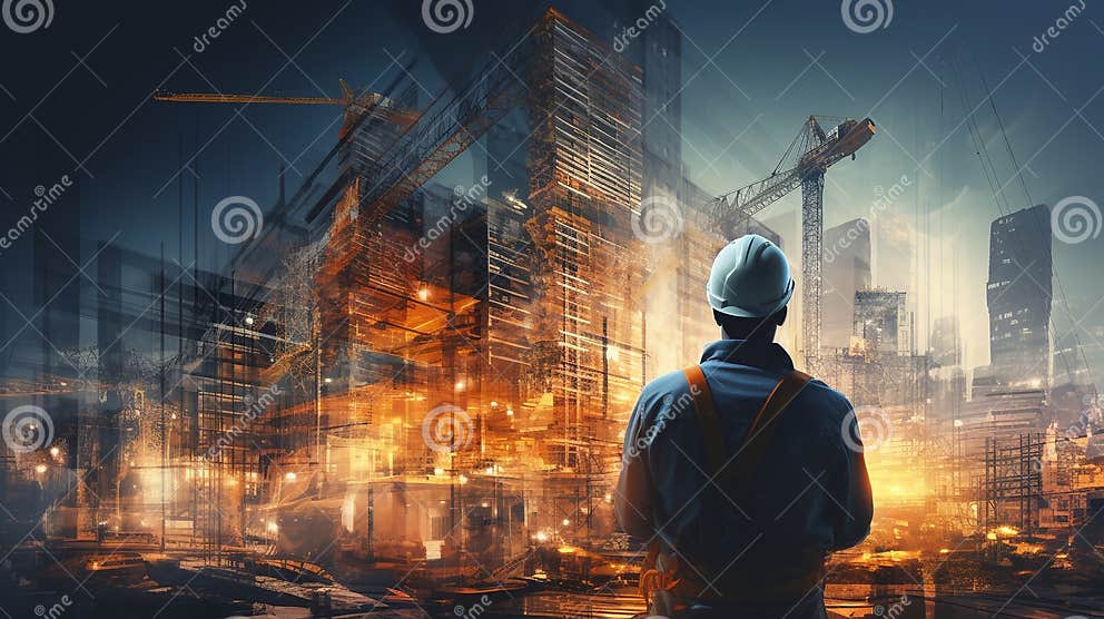 Abstract Construction Backgrounds Stock Illustration - Illustration of ...