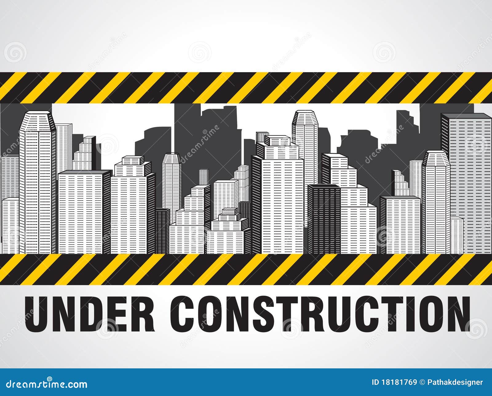 Abstract Construction Buildings Stock Vector - Illustration of ...