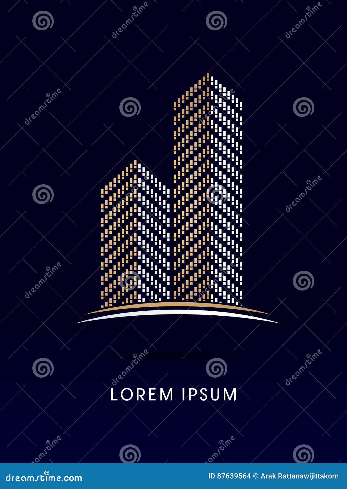 Abstract Construction Graphic Stock Vector - Illustration of hotel ...