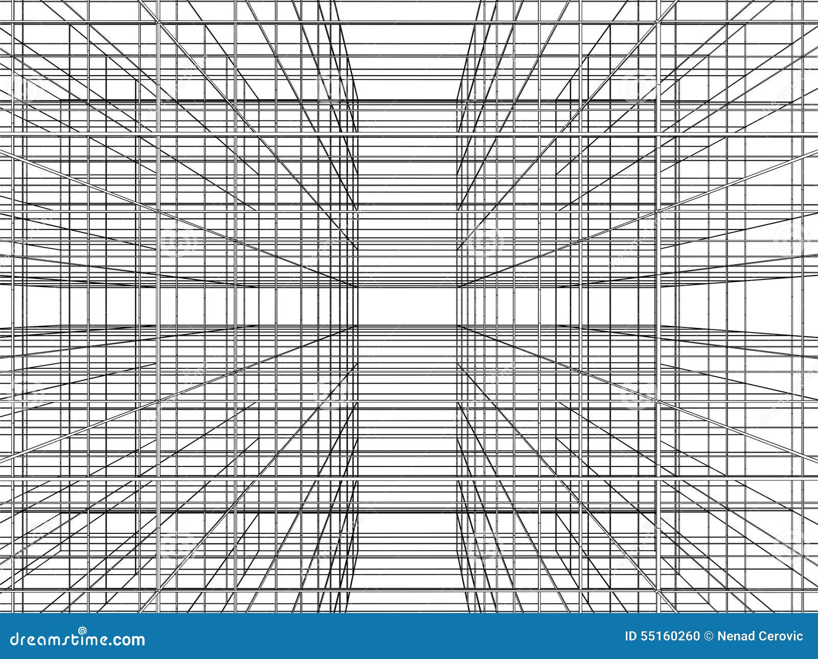 Abstract Construction of Grid Wire Vector Stock Vector - Illustration ...