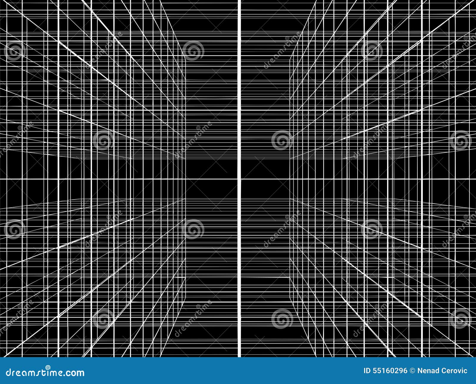 Abstract Construction of Grid Wire Vector Stock Vector - Illustration ...