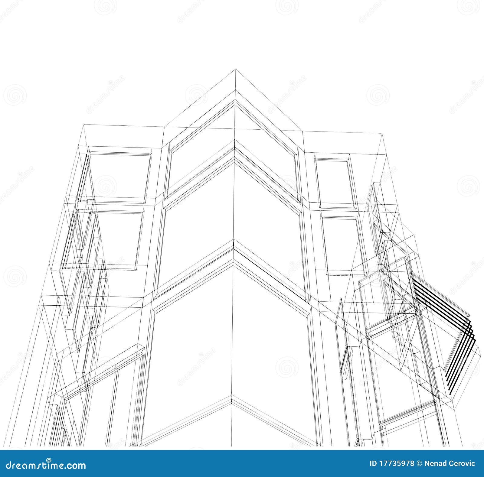 Abstract Construction of the Line Vector 27 Stock Vector - Illustration ...