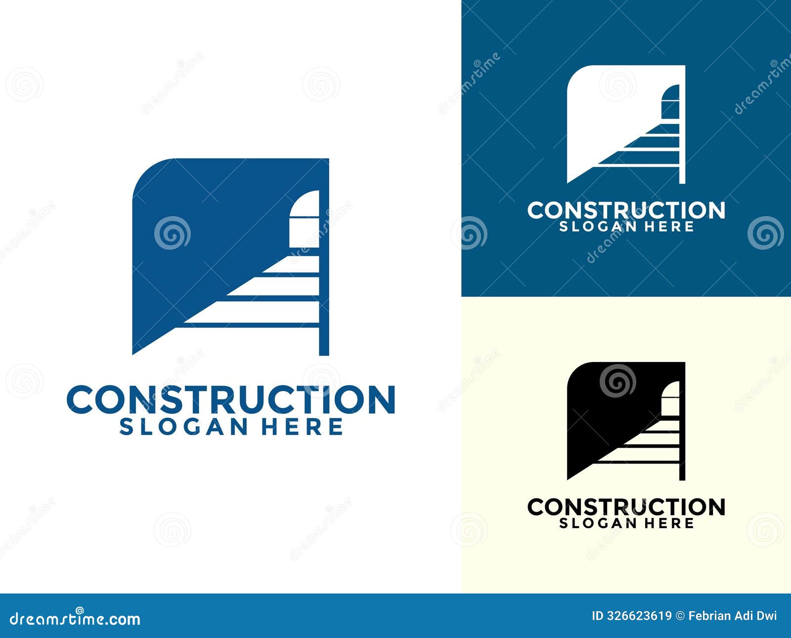 Abstract Construction Logo with Shadows Floor Vector, Shadows of Light ...