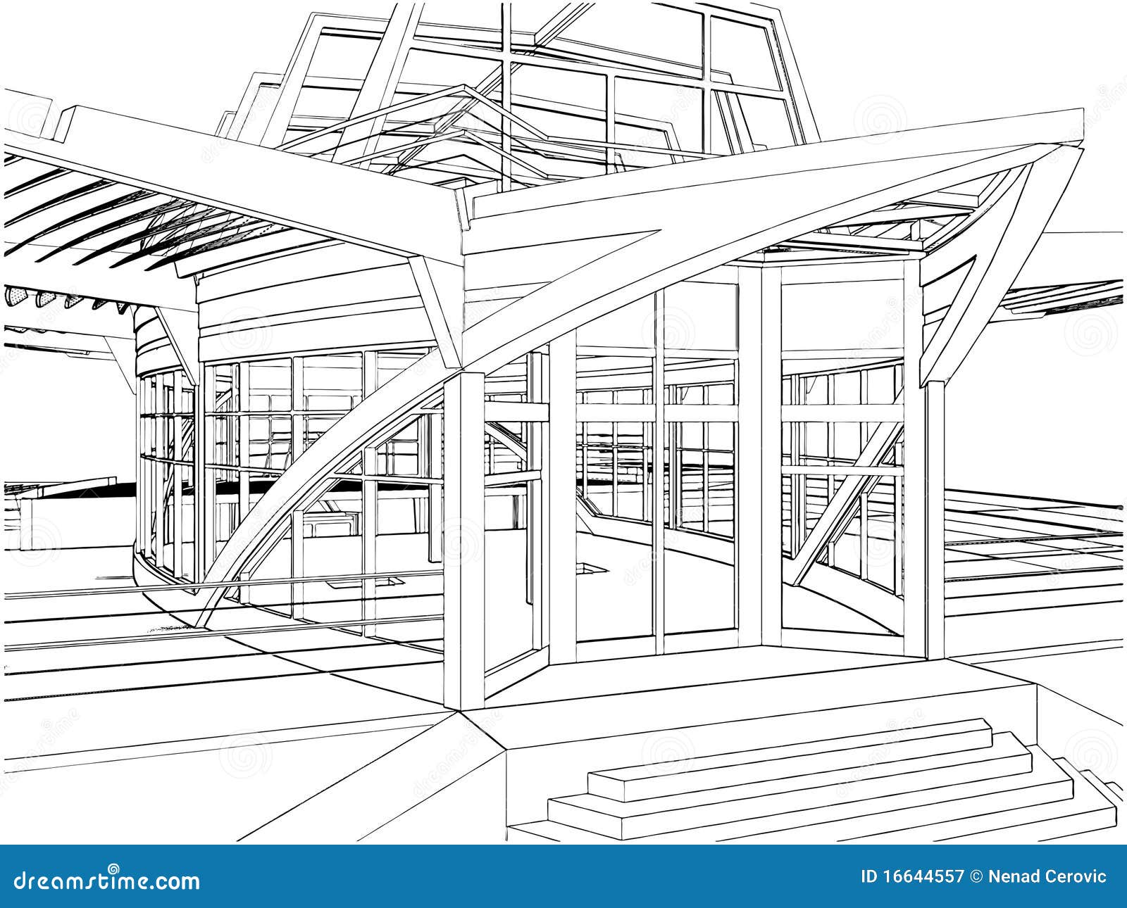 Abstract Construction of the Ship Building Vector Stock Vector ...