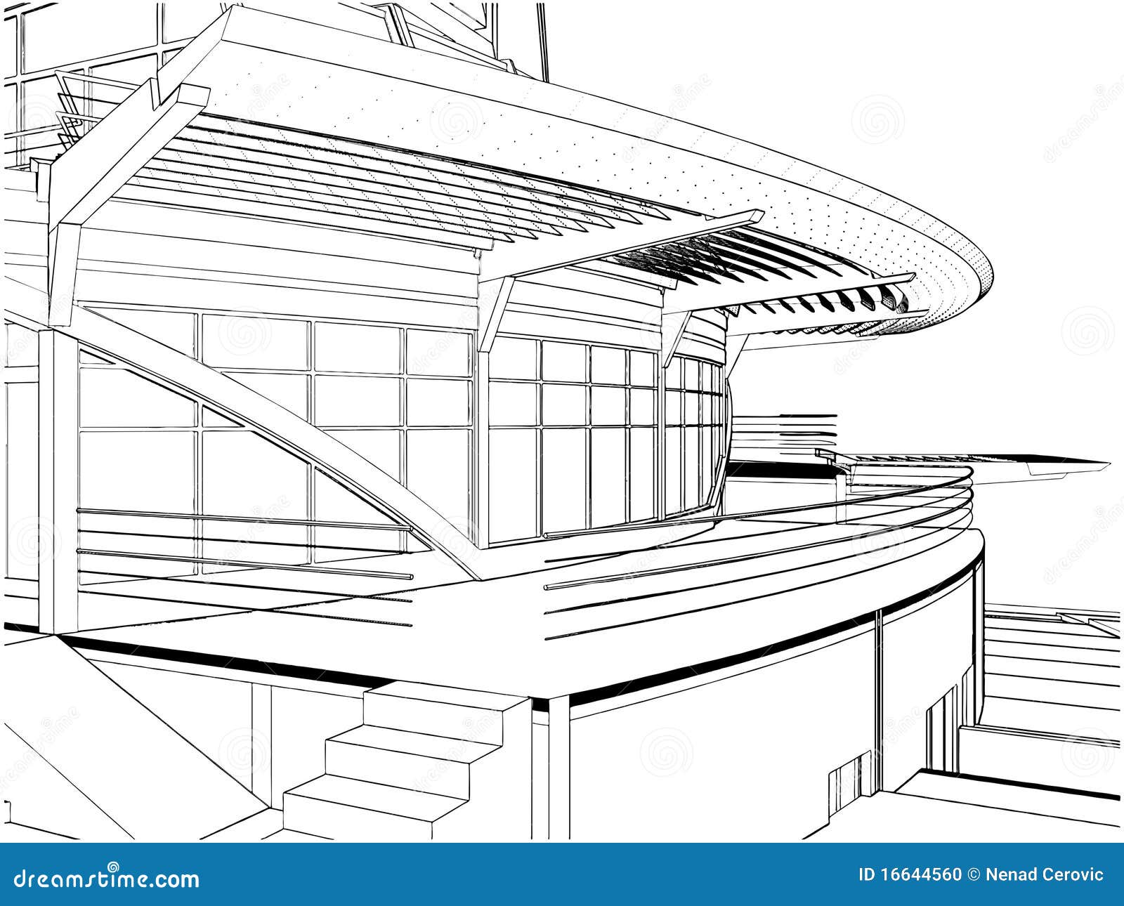 Abstract Construction of the Ship Building Vector Stock Vector ...