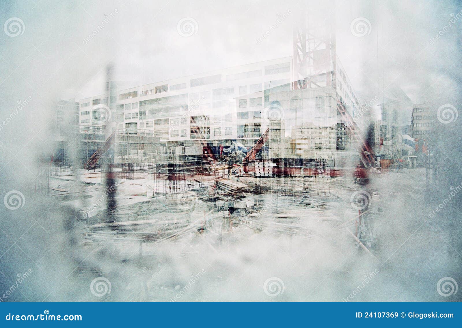 Abstract construction site stock image. Image of abstraction - 24107369