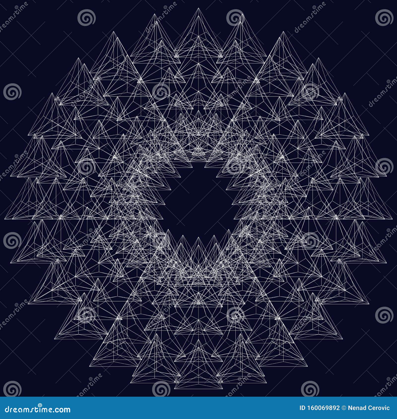 Abstract Construction Structure Lines Shapes and Forms Vector Stock ...