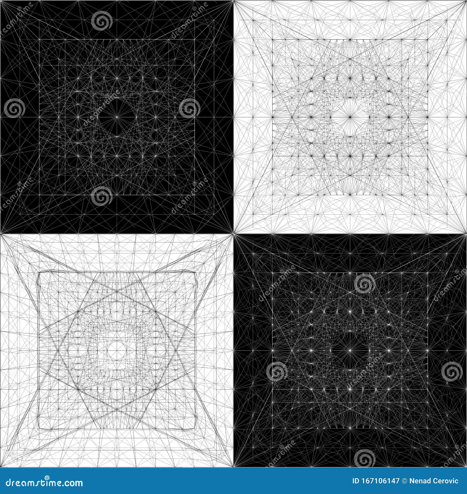 Abstract Construction Structure Lines Shapes and Forms Vector Stock ...