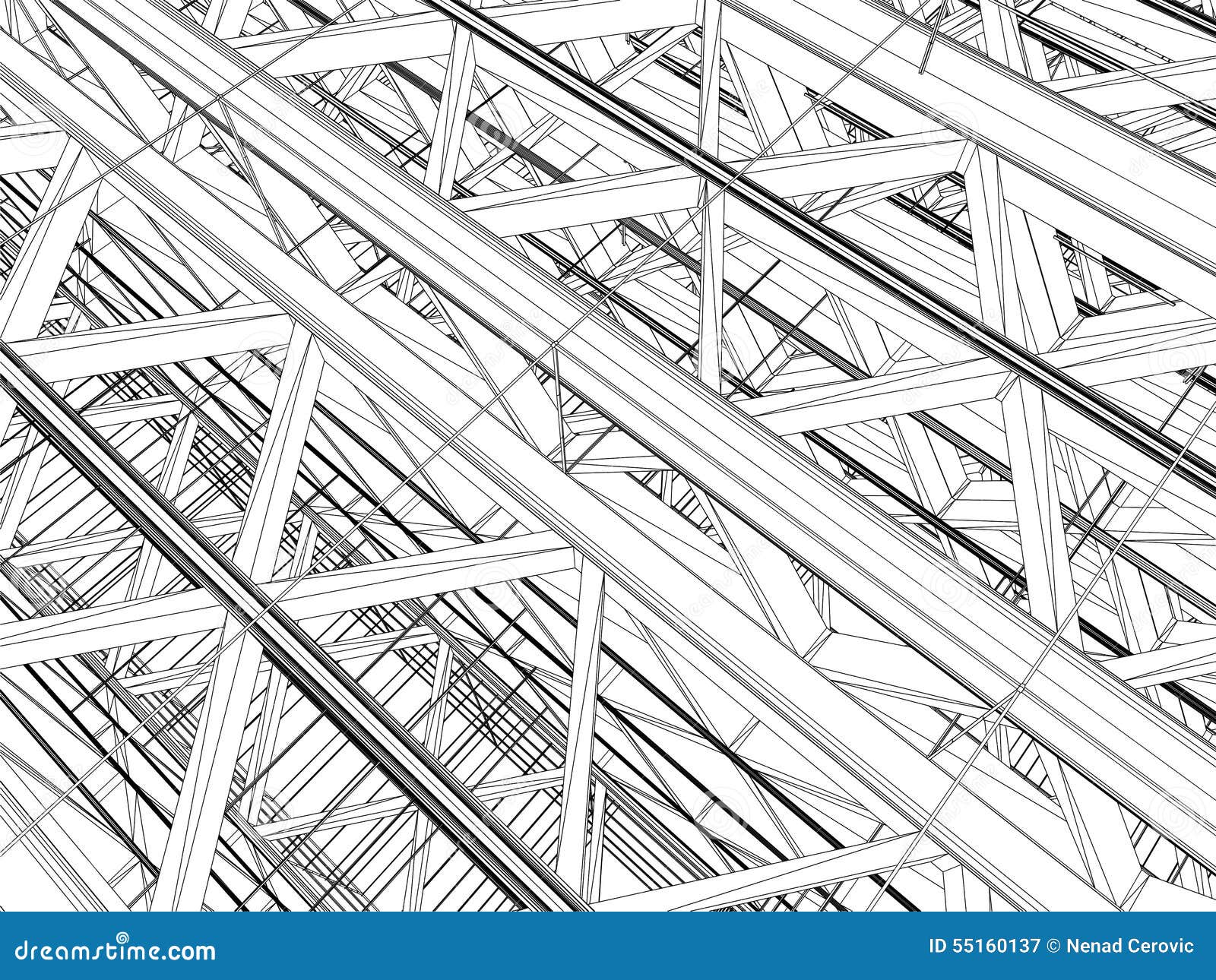 Abstract Construction Structure Vector Stock Vector - Illustration of ...