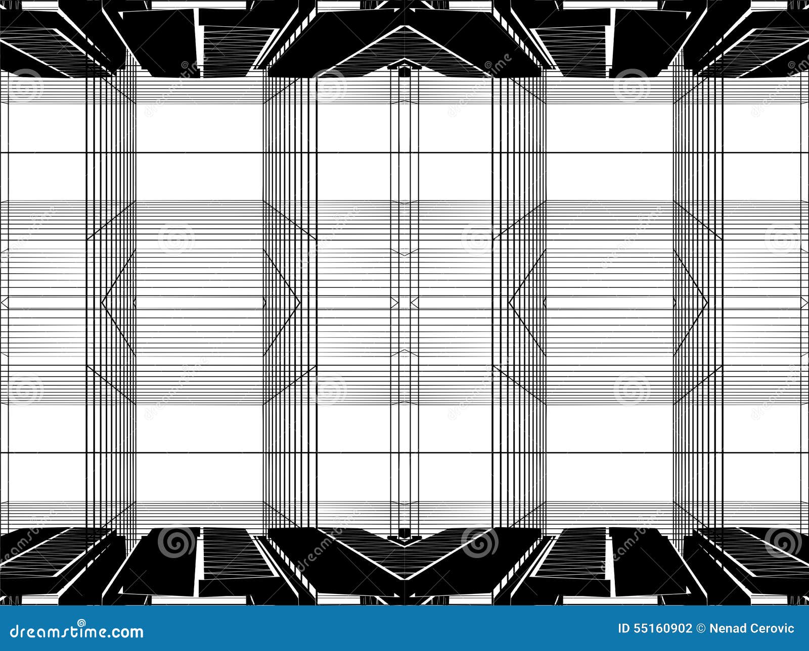 Abstract Construction Structure Vector Stock Vector - Illustration of ...