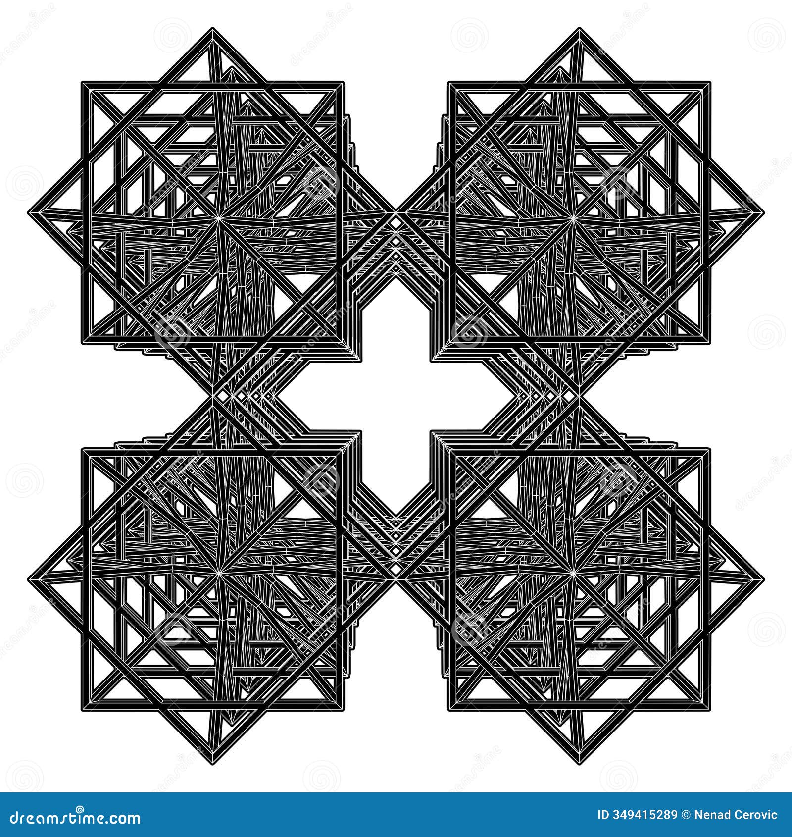 Abstract Construction Structure Vector. a Vector Illustration of ...