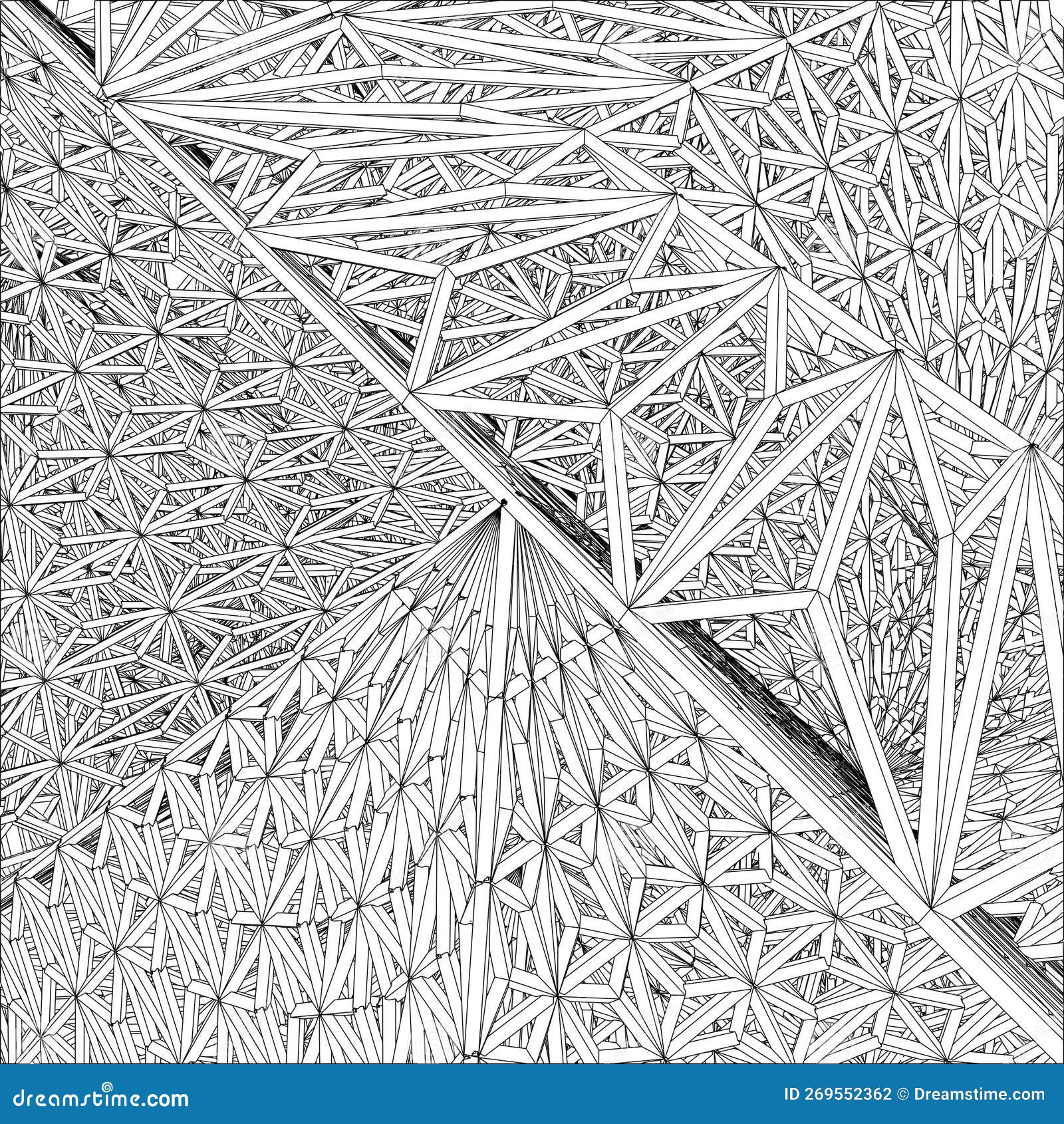 Abstract Construction Structure Vector. Illustration Isolated on White ...