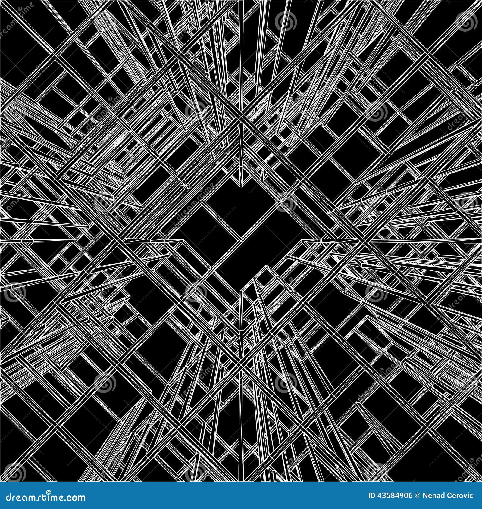 Abstract Construction Structure Vector Stock Illustration ...